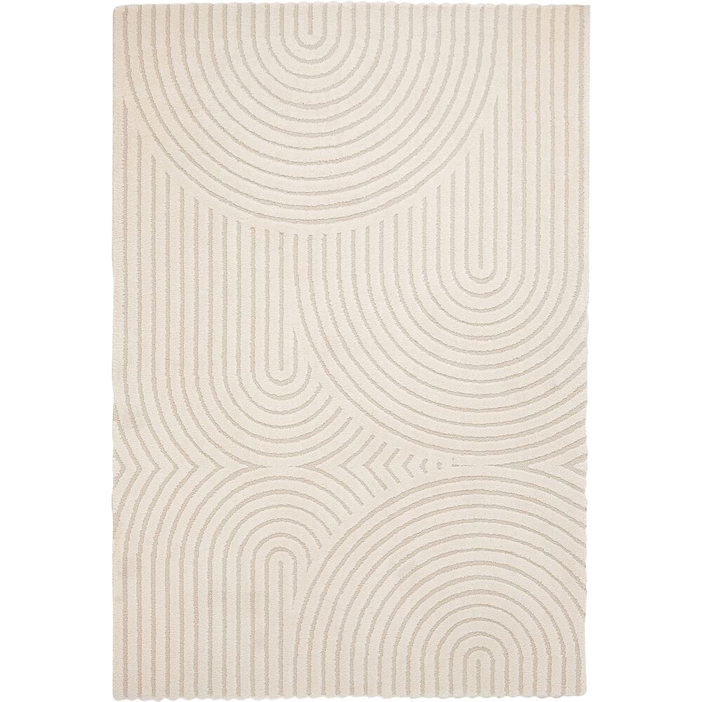 Tapis Synthétique Blanc écru PELA ALINEA - L230 x larg160 x Ep. 2 cm ...