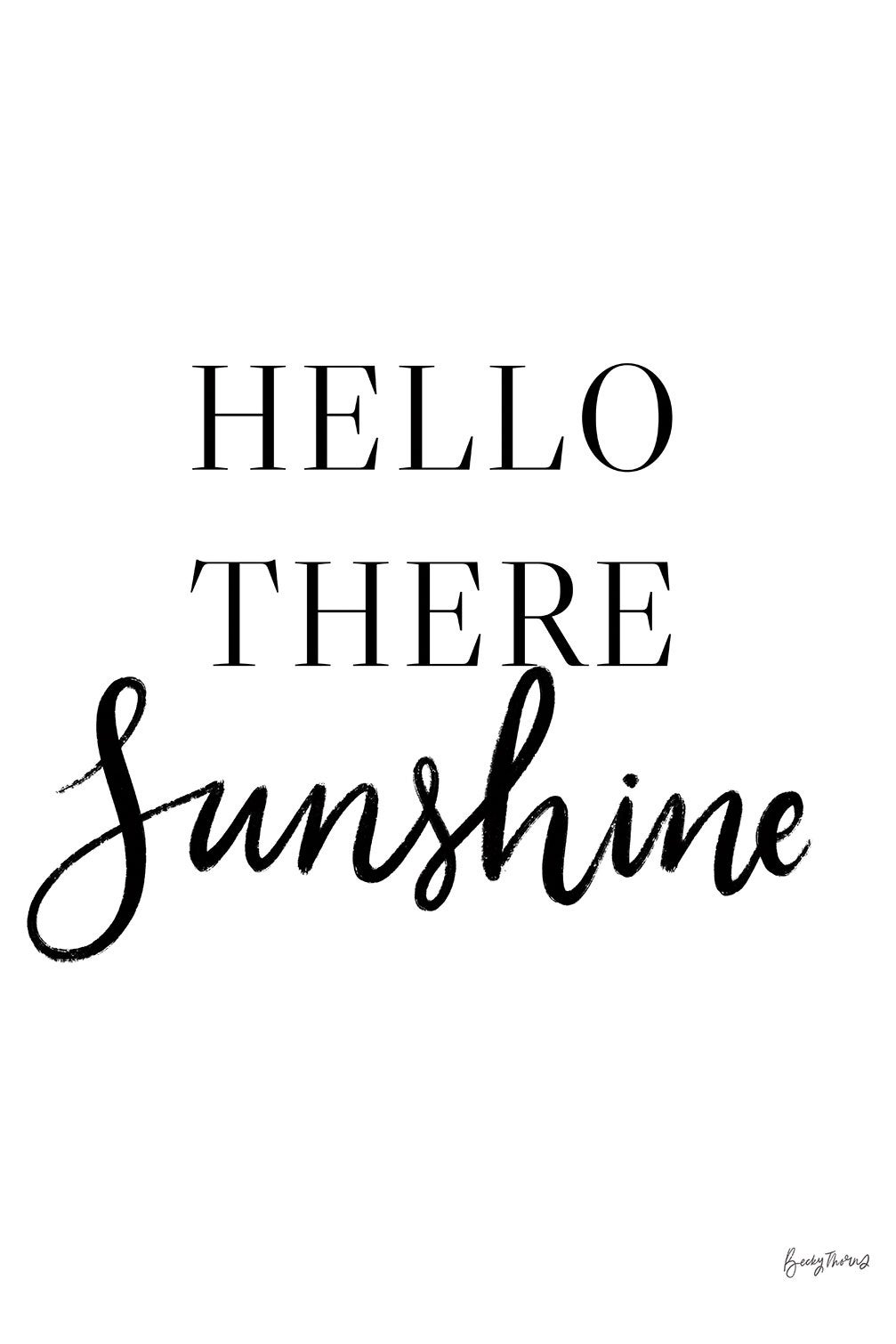Tableau hello there sunshine - 60x90cm | Leroy Merlin