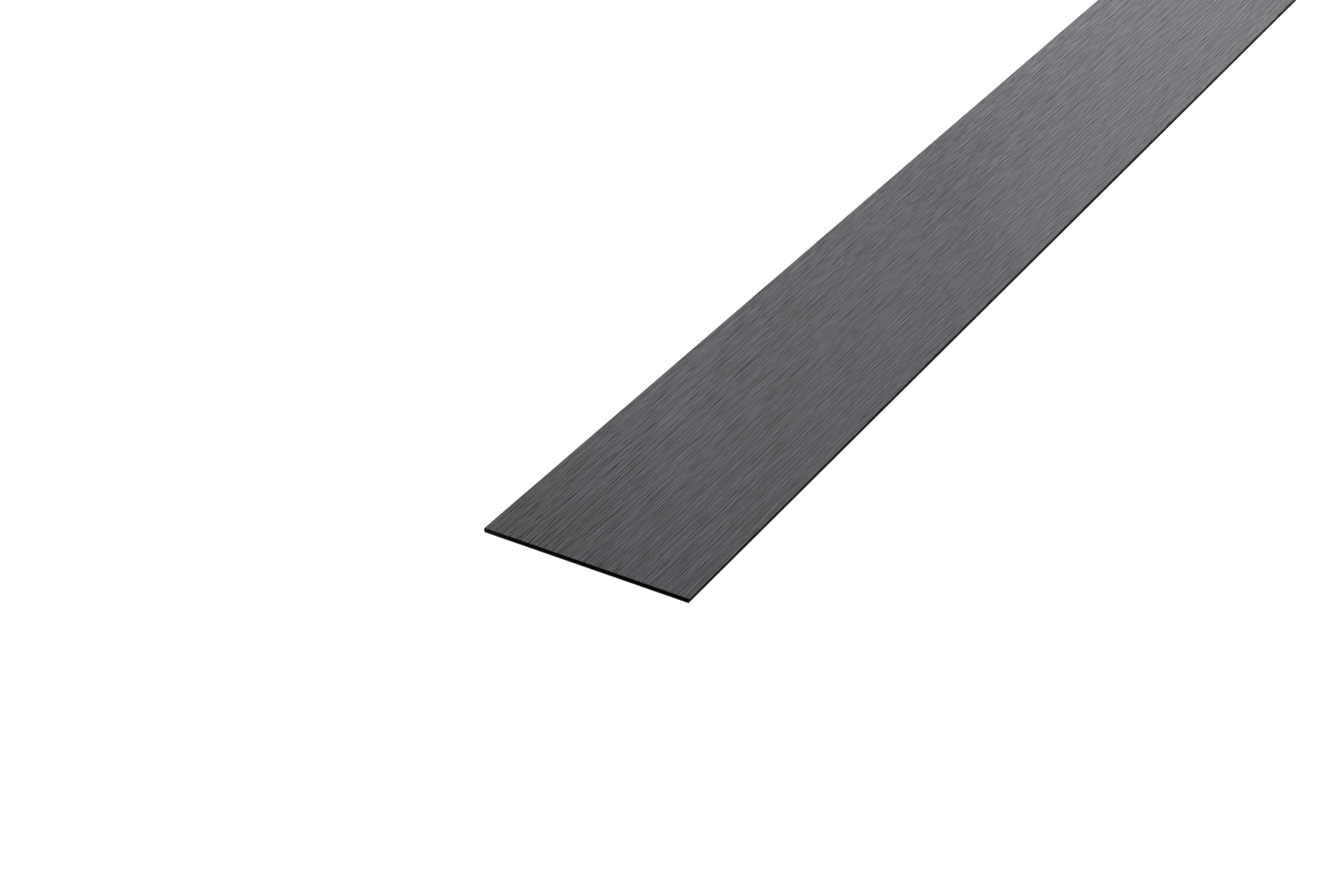 Tira decorativa para pared de acero inoxidable, color negro mate, 3,8 ...