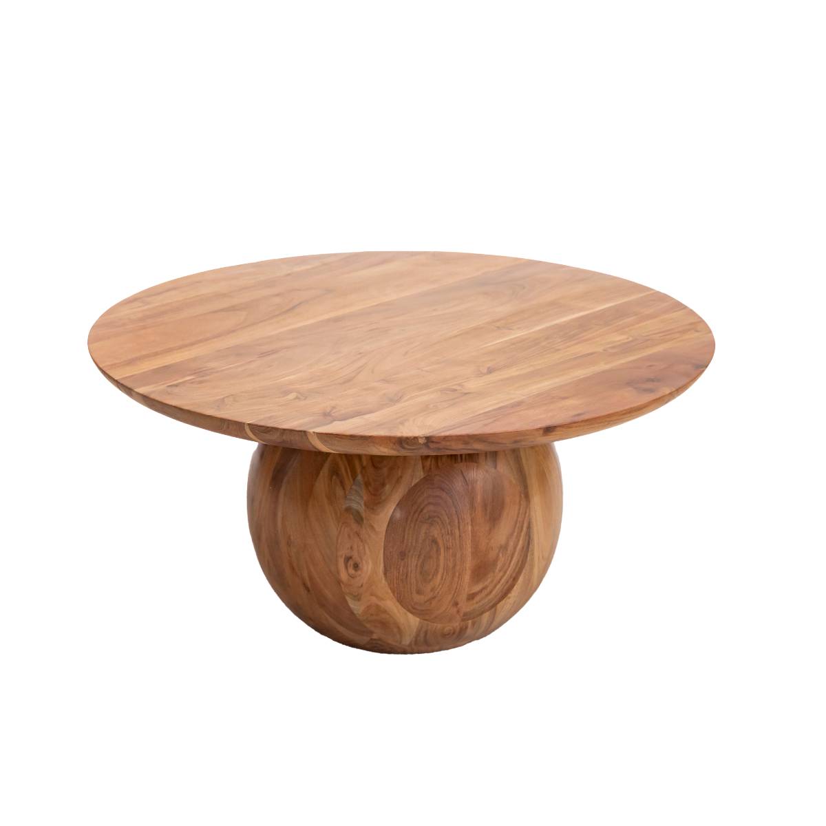 Table basse ronde en bois d'acacia Charlou | Leroy Merlin