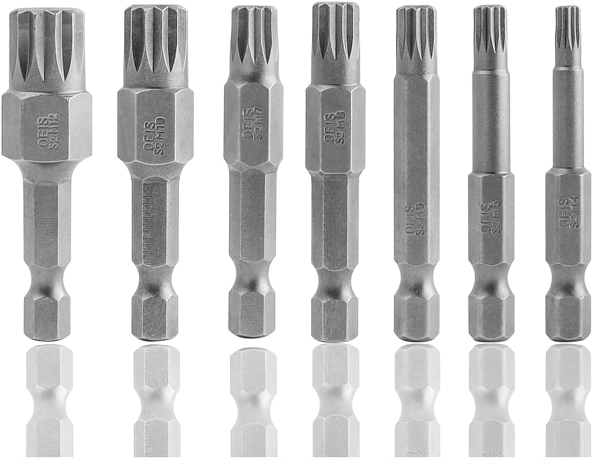 7 puntas de estrella Torx magnéticas, puntas de destornillador de 12 ...