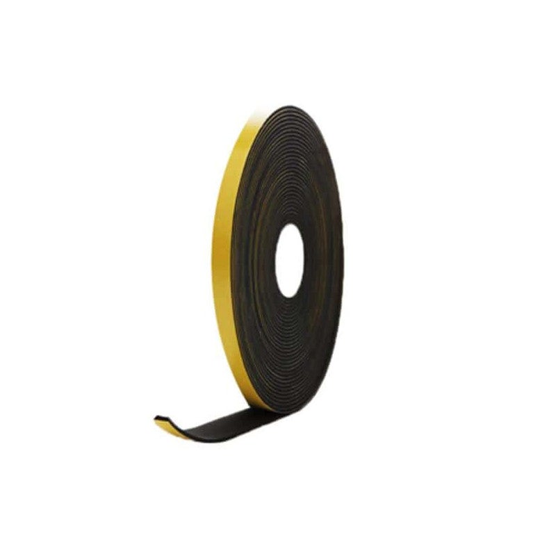 Mousse noire adhésive caoutchouc epdm 10x5mm longueur 10m | Leroy Merlin