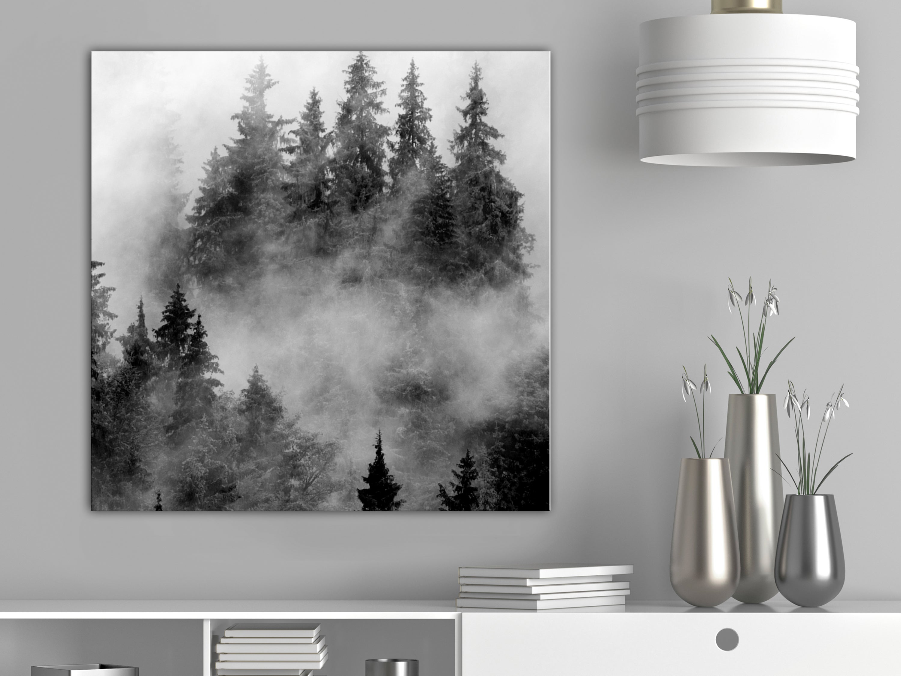 Tableau - Black Forest (1 Part) Square [40x40] | Leroy Merlin