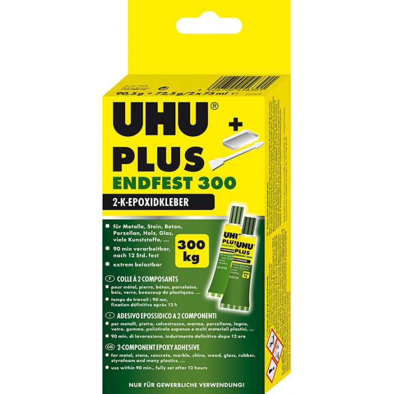 Adhesivo epoxi universal de dos componentes UHU, blíster 2 x 75 ml ...