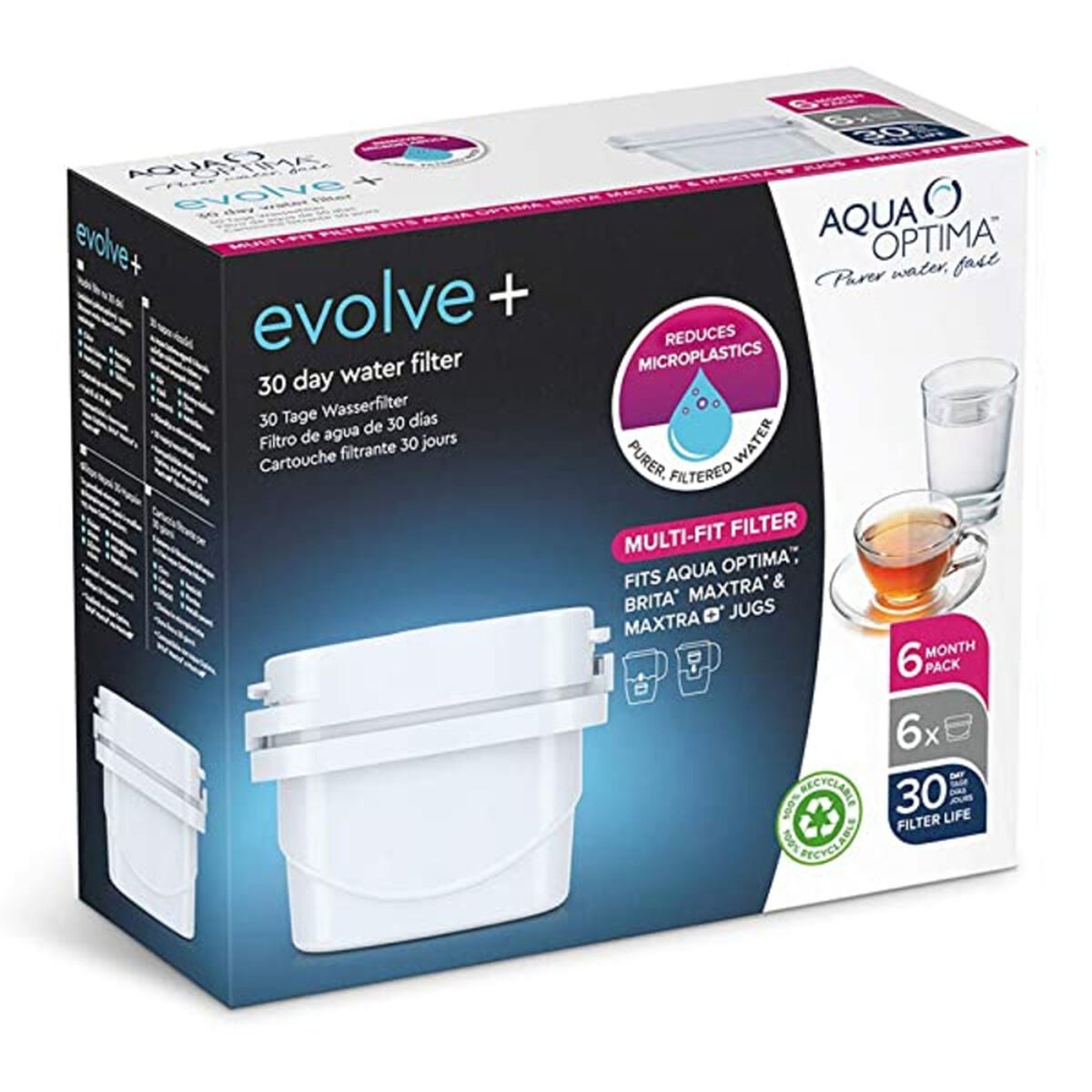 Filtre pour Carafe Filtrante Single Life Evolve (6 Unités) | Leroy Merlin