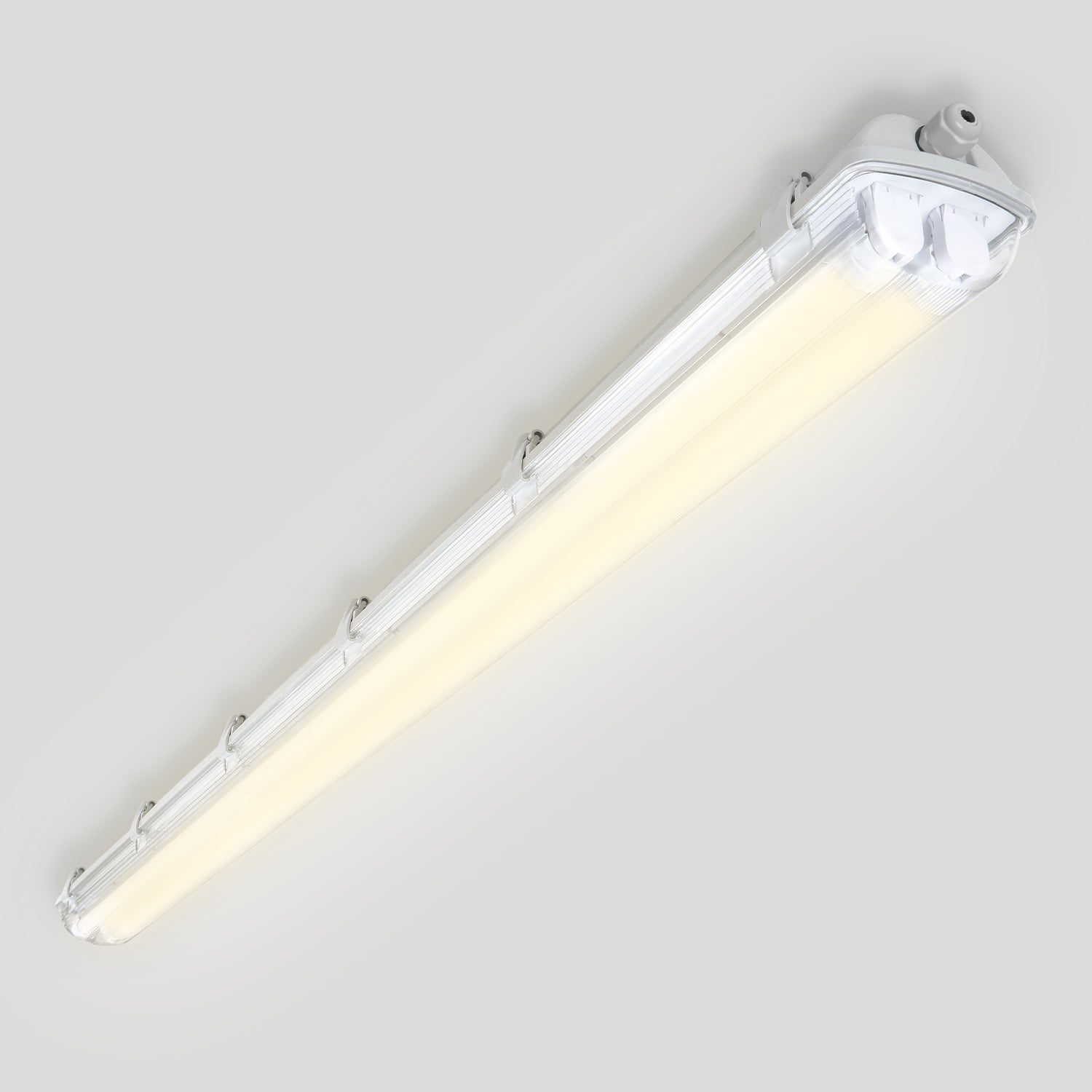 Lampe LED pour locaux humides Lampe de bureau Cave Lampe 150cm 2 x 24W ...