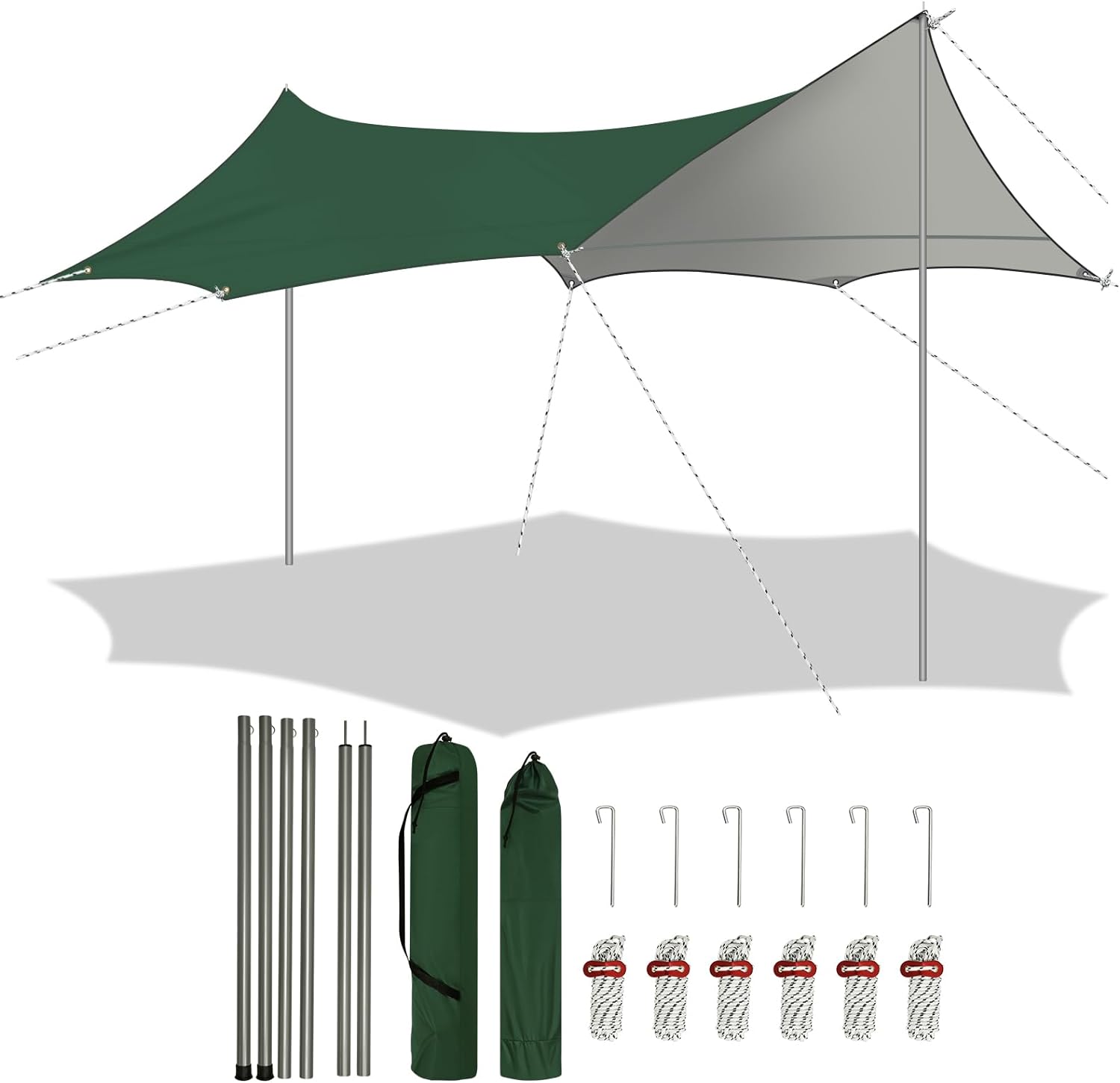 Bâche de Protection, 4, 4x4, 4 m, Bâche de Tente, Bâche Camping, Tarp ...