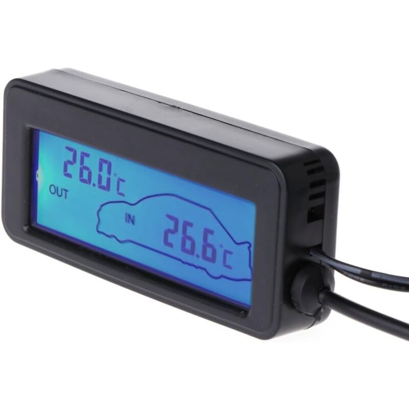 Mini thermomètre numérique d'intérieur et d'extérieur pour voiture avec ...