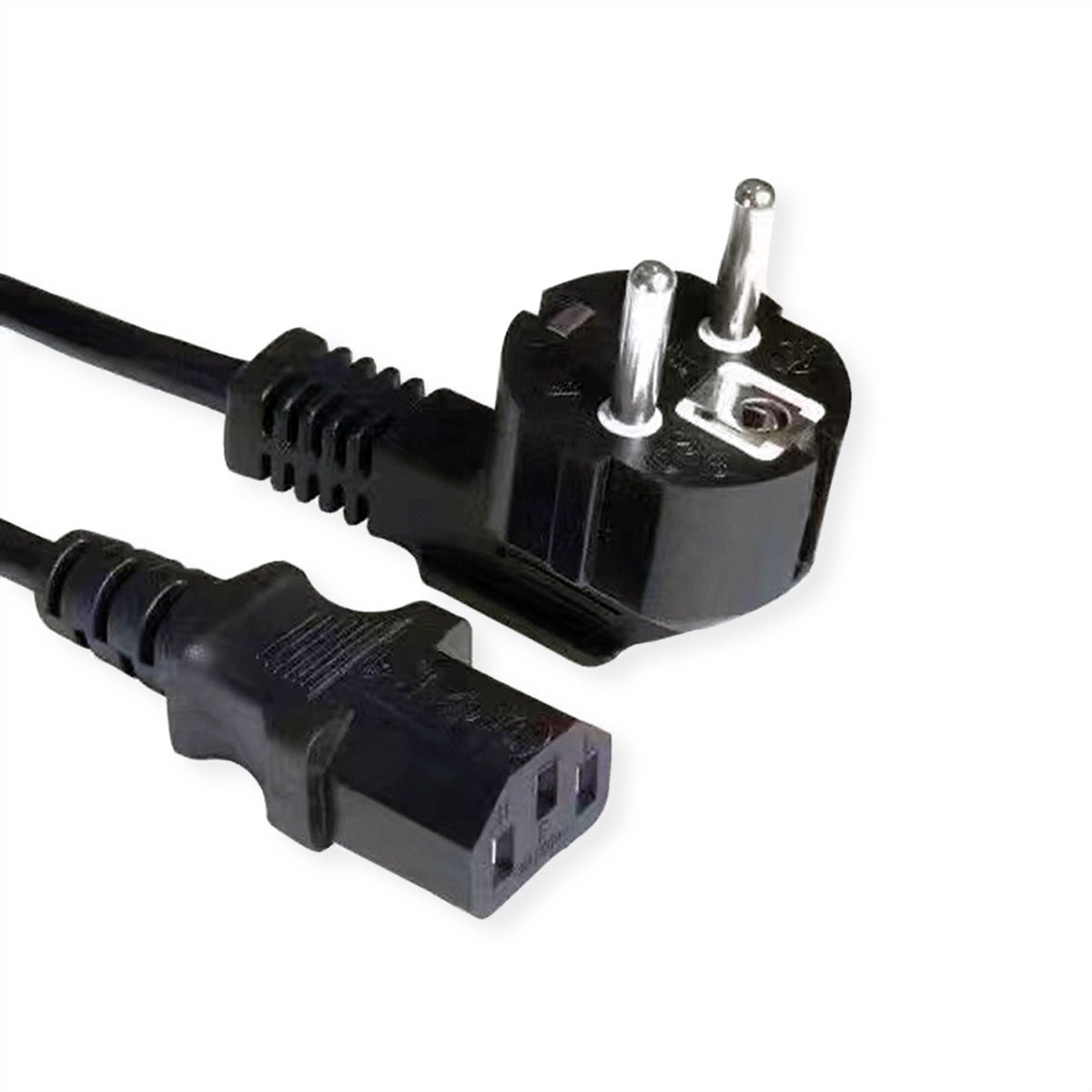 VALUE Câble secteur, droit IEC femelle, noir, 3 m | Leroy Merlin