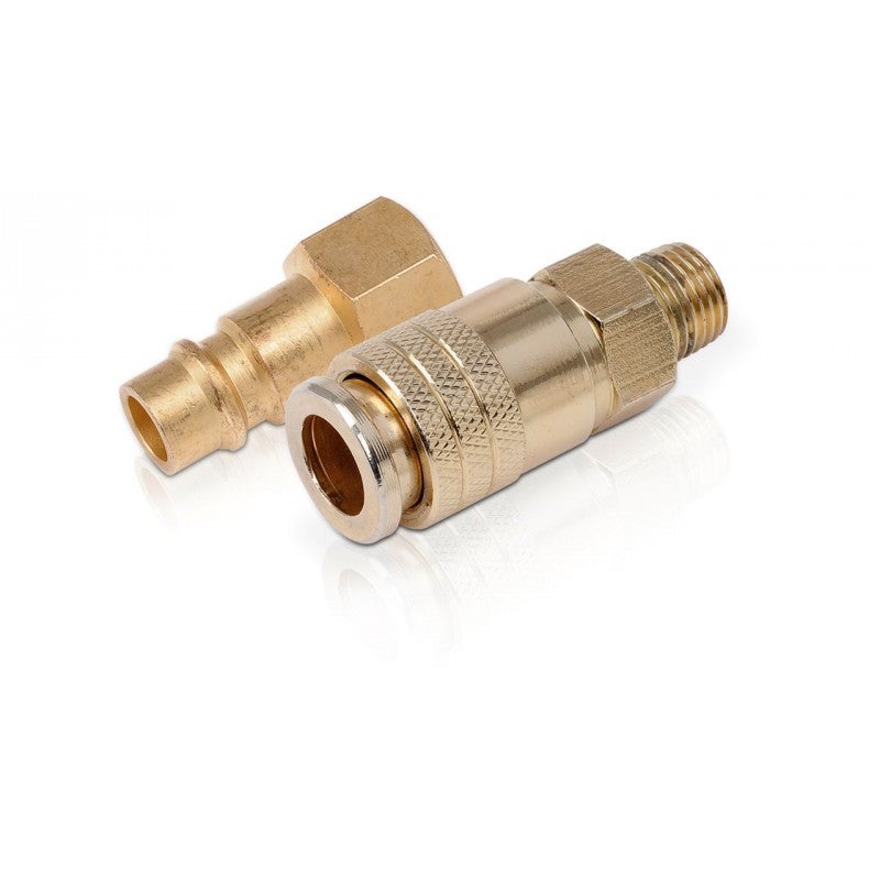 Powerplus POWAIR0260 Set 2 conectores euro (m) / orión (h) | Leroy Merlin