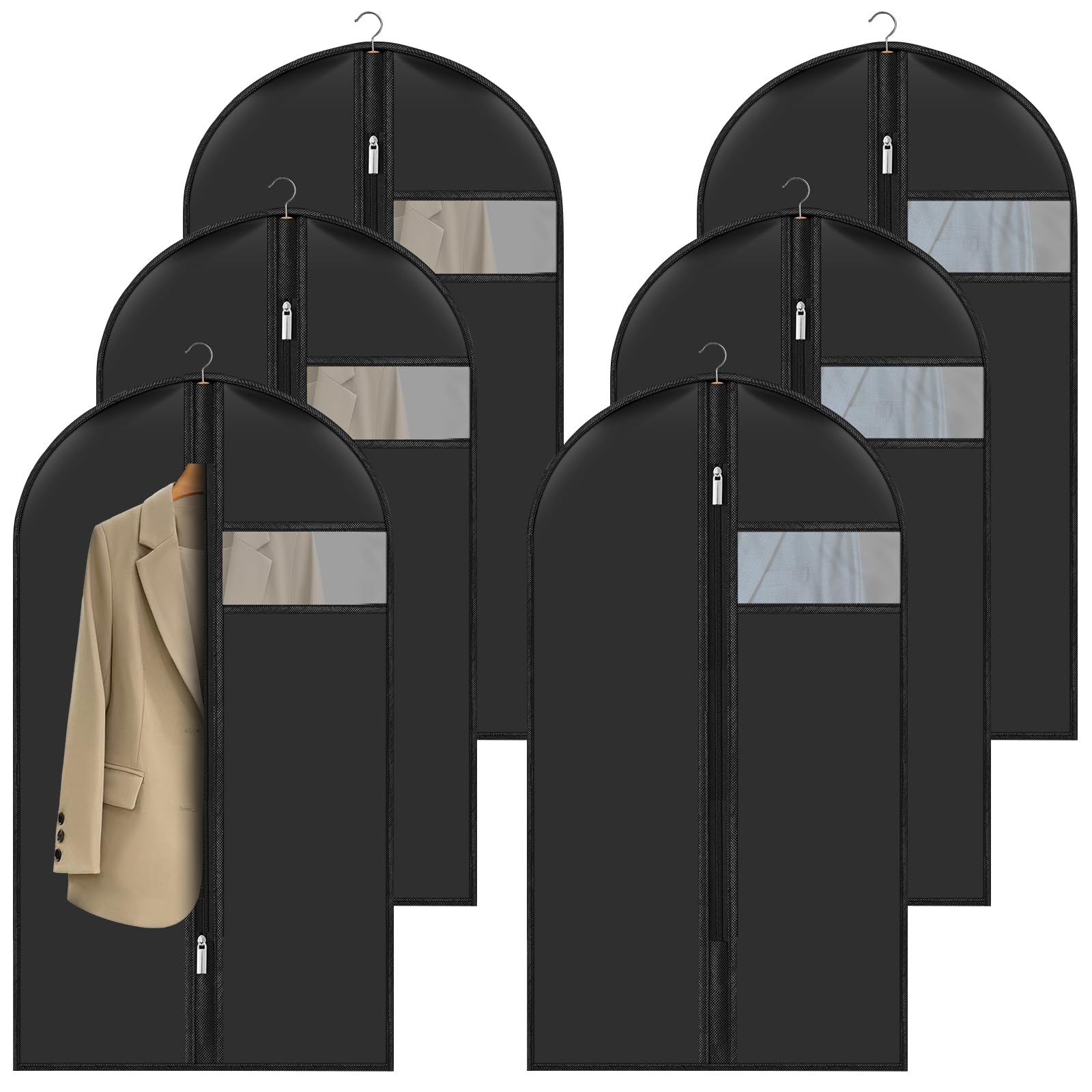 Fundas para Ropa 60 x 100 CM Juego de 6, Funda Protectora para Ropa ...