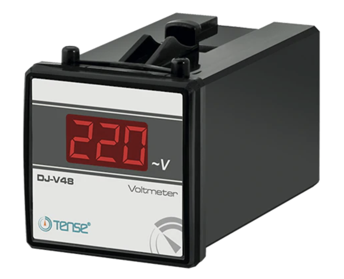 DJ-V - Voltímetro de panel digital incorporado para CA 1-500 V, medidores de panel 48 mm x 48 mm ...
