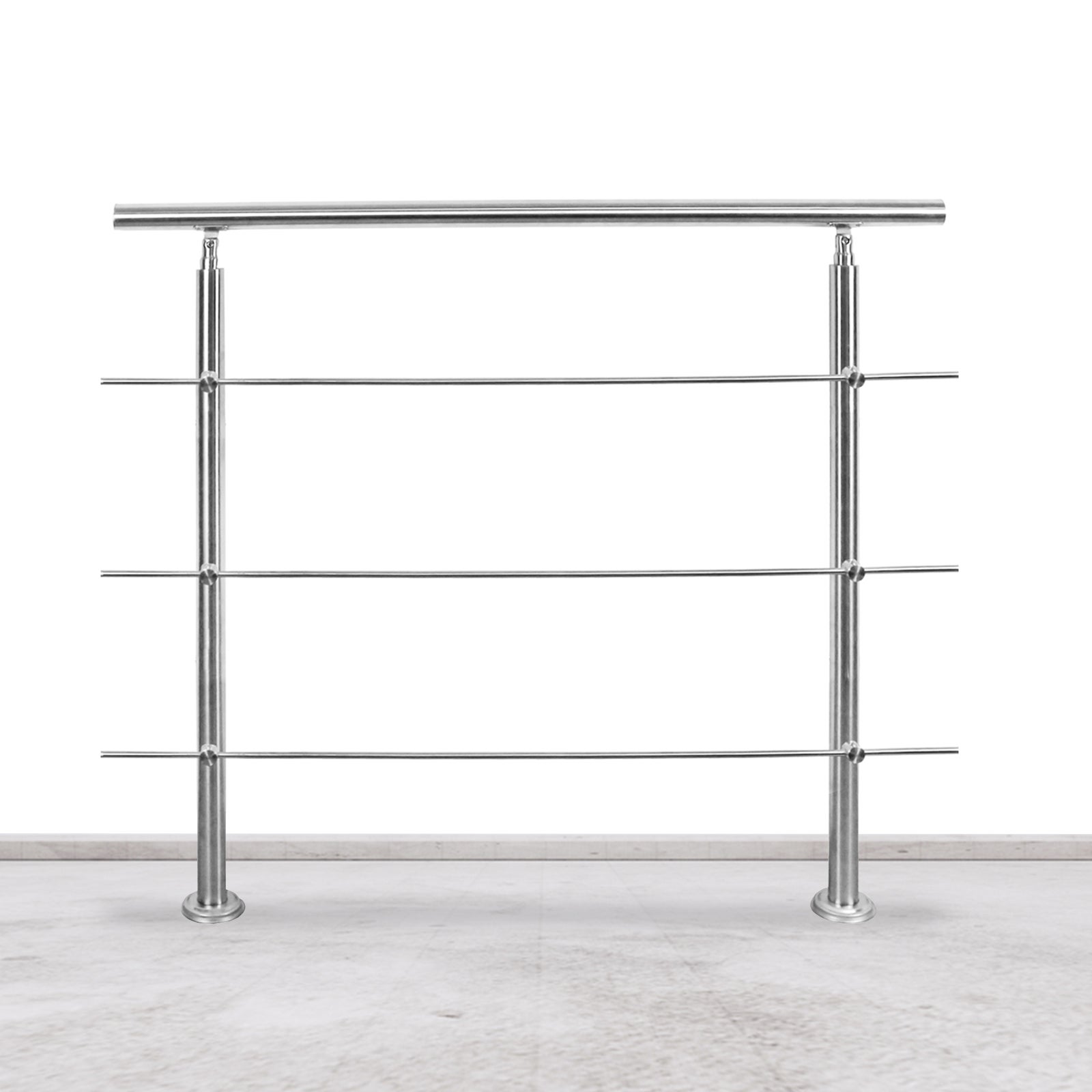 Rampa de acero inoxidable de riel de riel de escalera utilizable como ...