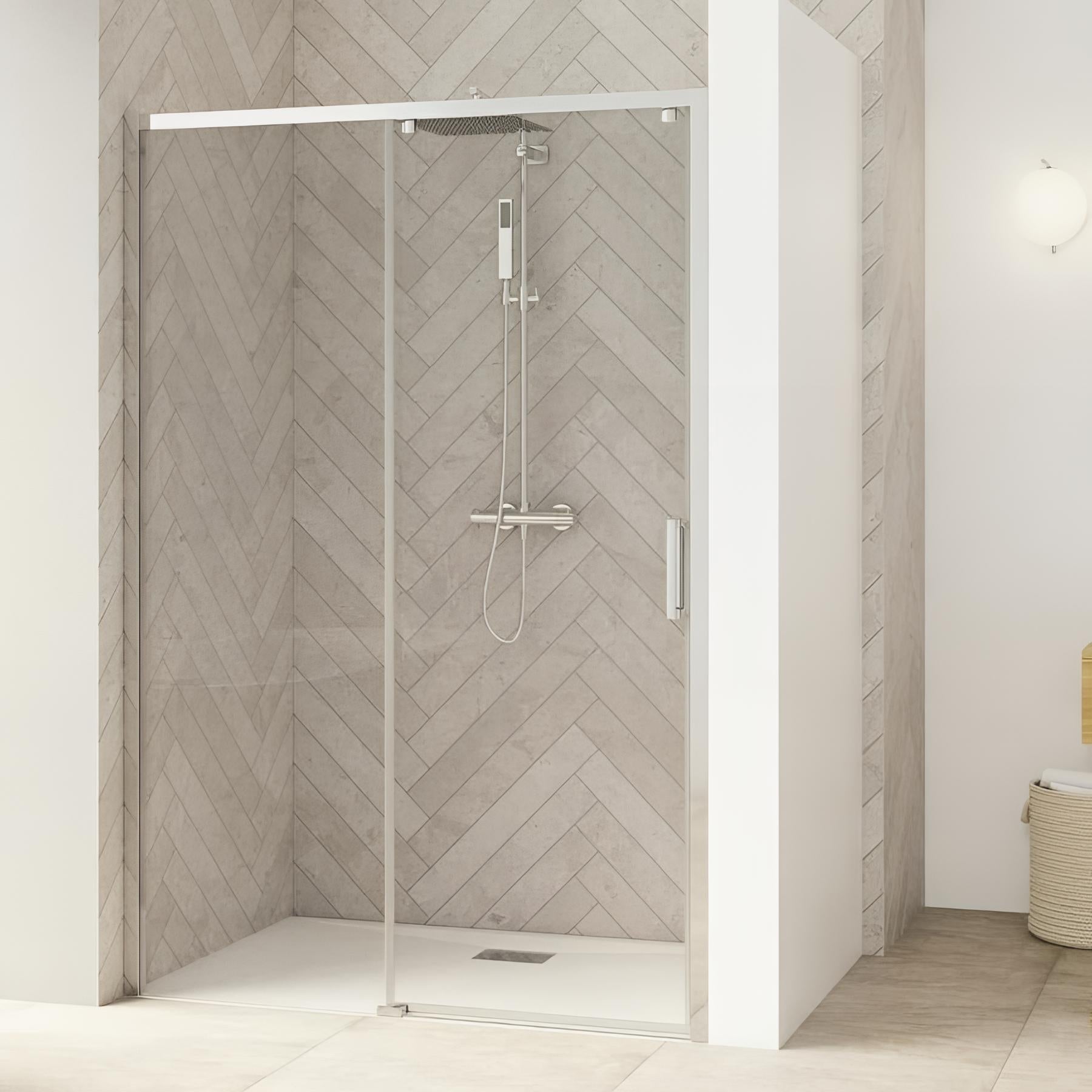 SMART Sliding Ducha Diseño de puerta sin umbral PMR ancho 150 cm altura ...