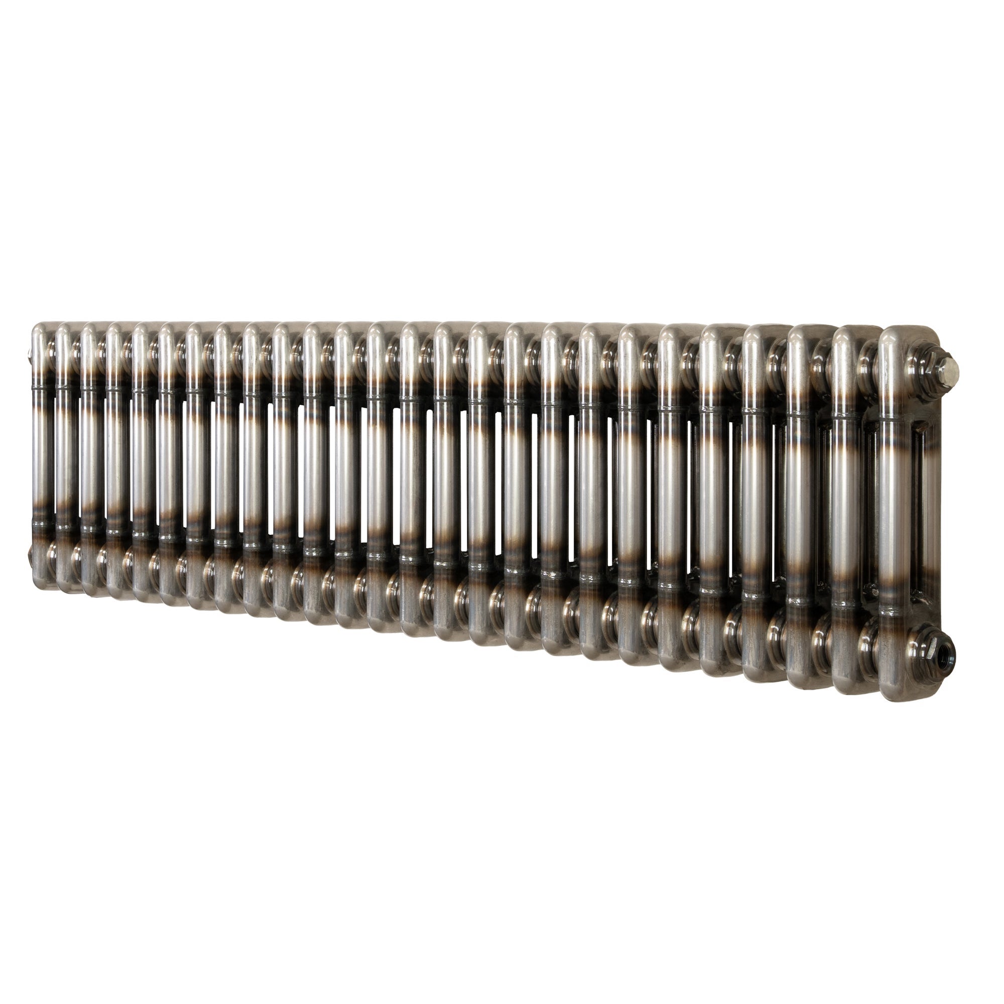 Radiateur Traditionnel à 2 Colonnes 300 x 1190 mm en Acier Métal Brut ...