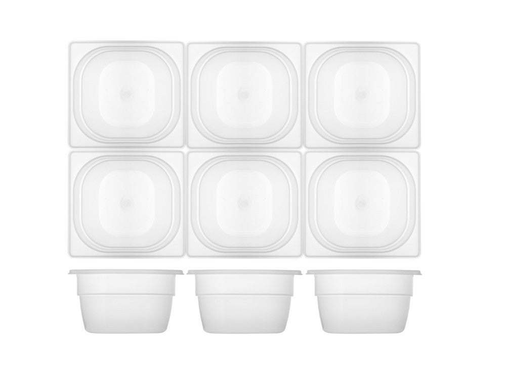 Bac gastronorme GN1/6 H100 mm en polypropylène (1 pièce) | Leroy Merlin