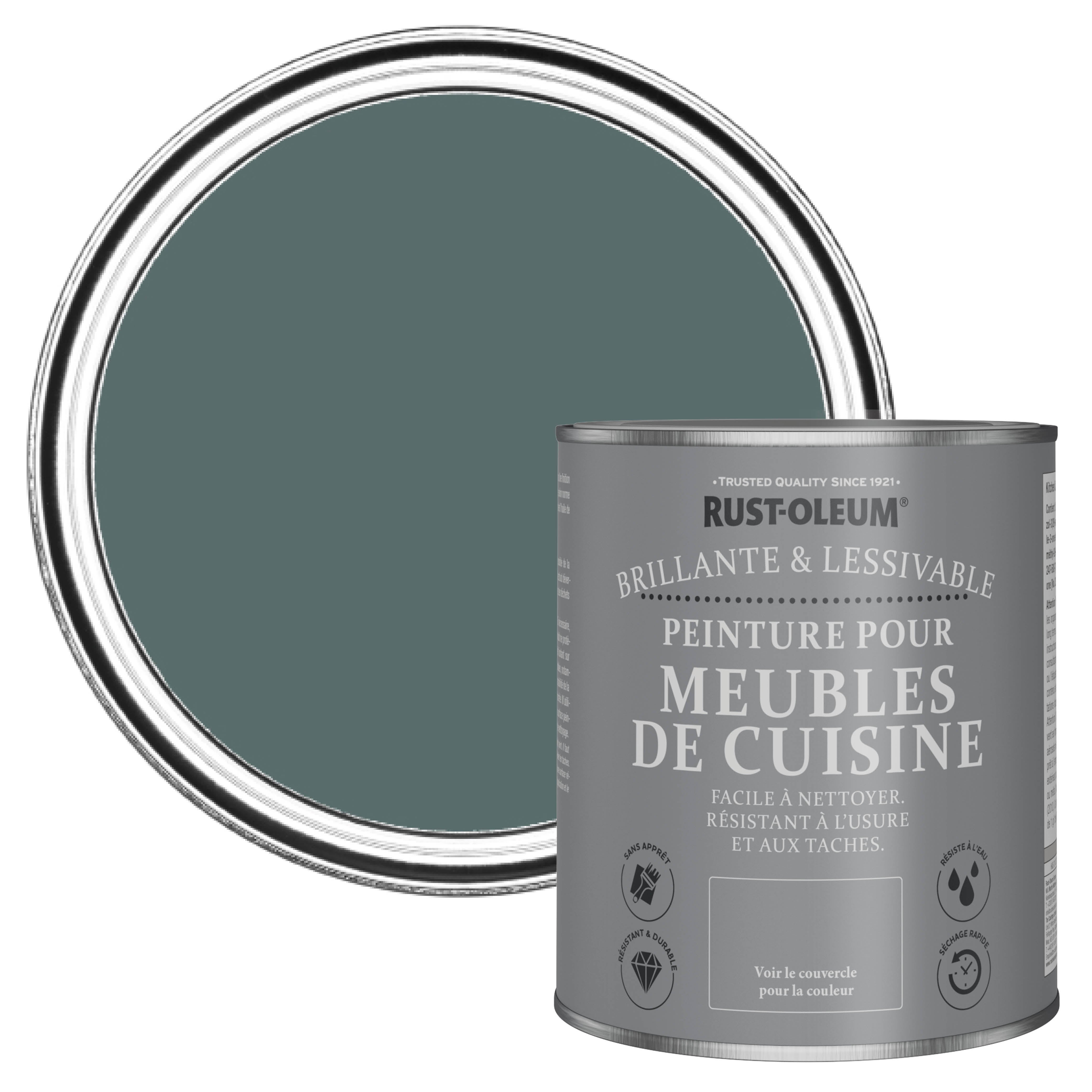Rust-Oleum Peinture pour Meubles de Cuisine, Brillant - Deep Sea 750ml ...