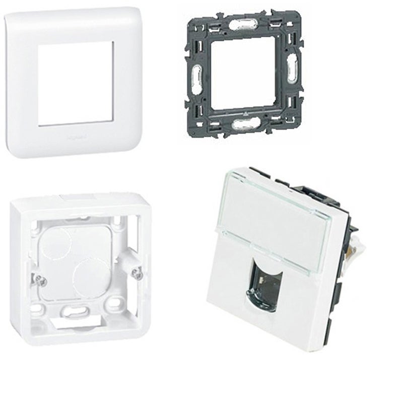 LEGRAND Kit de 1 prise murale rj45 cat 6a blindé | Leroy Merlin
