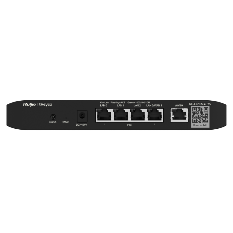 Ruijie Networks RG-EG105G-PV2 routeur filaire Gigabit Ethernet Noir ...