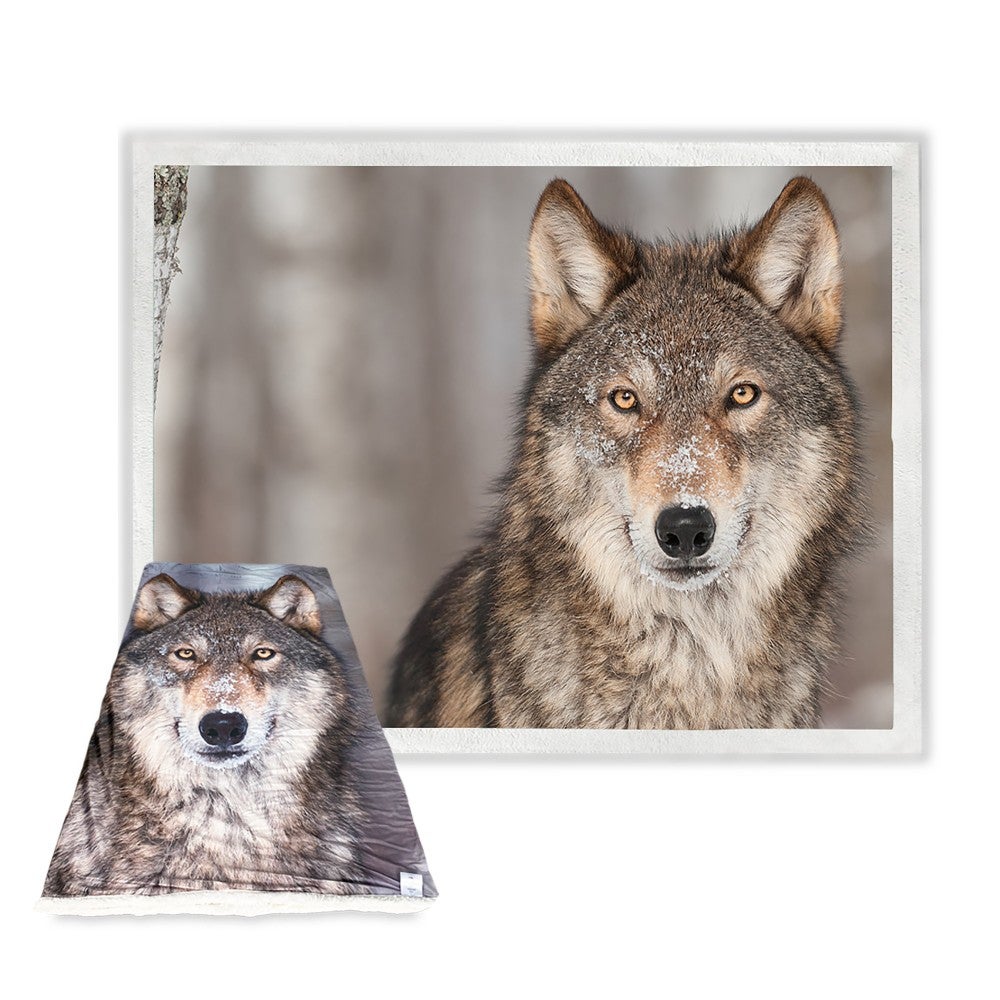 SHERPA Fantasy HD Couverture polaire Wolf | Leroy Merlin