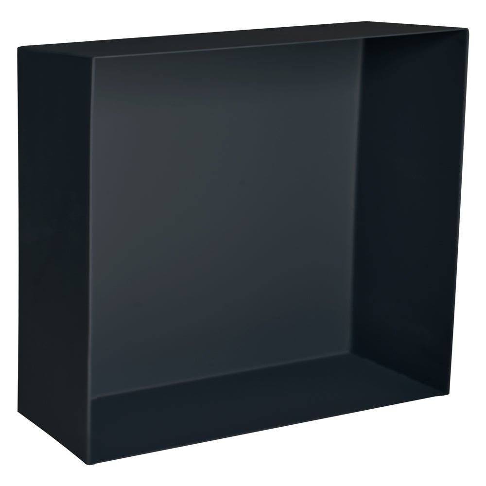 Niche design semi-encastrée en acier inox de couleur noire 30 x 30 cm ...