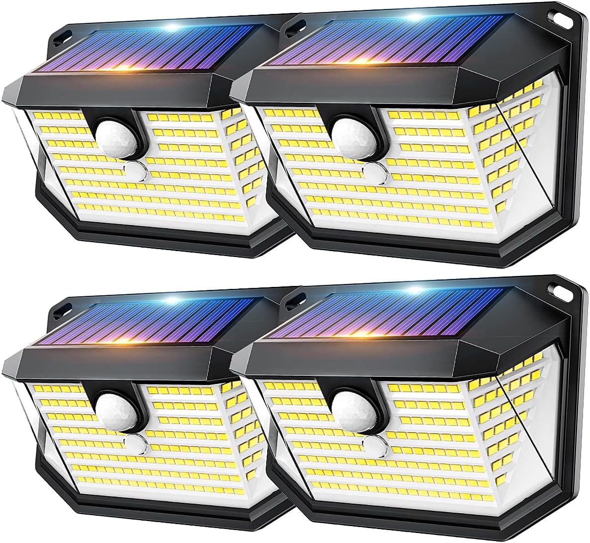 Lampe Solaire Exterieur Detecteur de Mouvement -LED Lumiere Exterieur ...