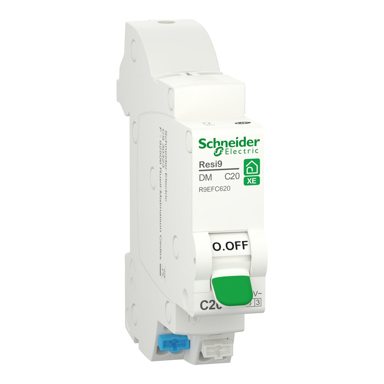 Resi9 XE - disjoncteur modulaire - 1P+N - 20A - courbe C - embrochable ...