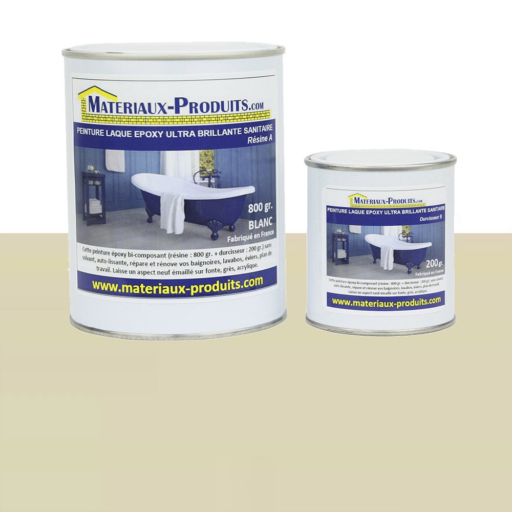 Peinture laque époxy salle de bain Kit de 5 Kg Ivoire RAL 1015 - MATPRO ...