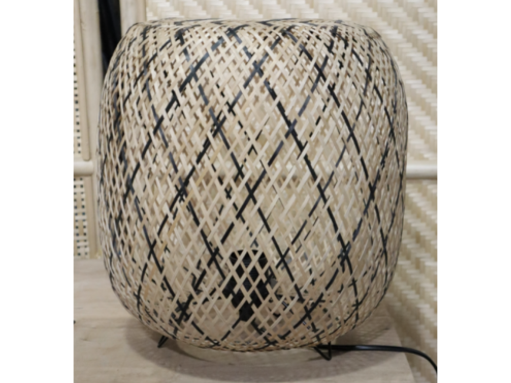 Lampe décorative intérieure en bambou H35 cm cordon fourni | Leroy Merlin