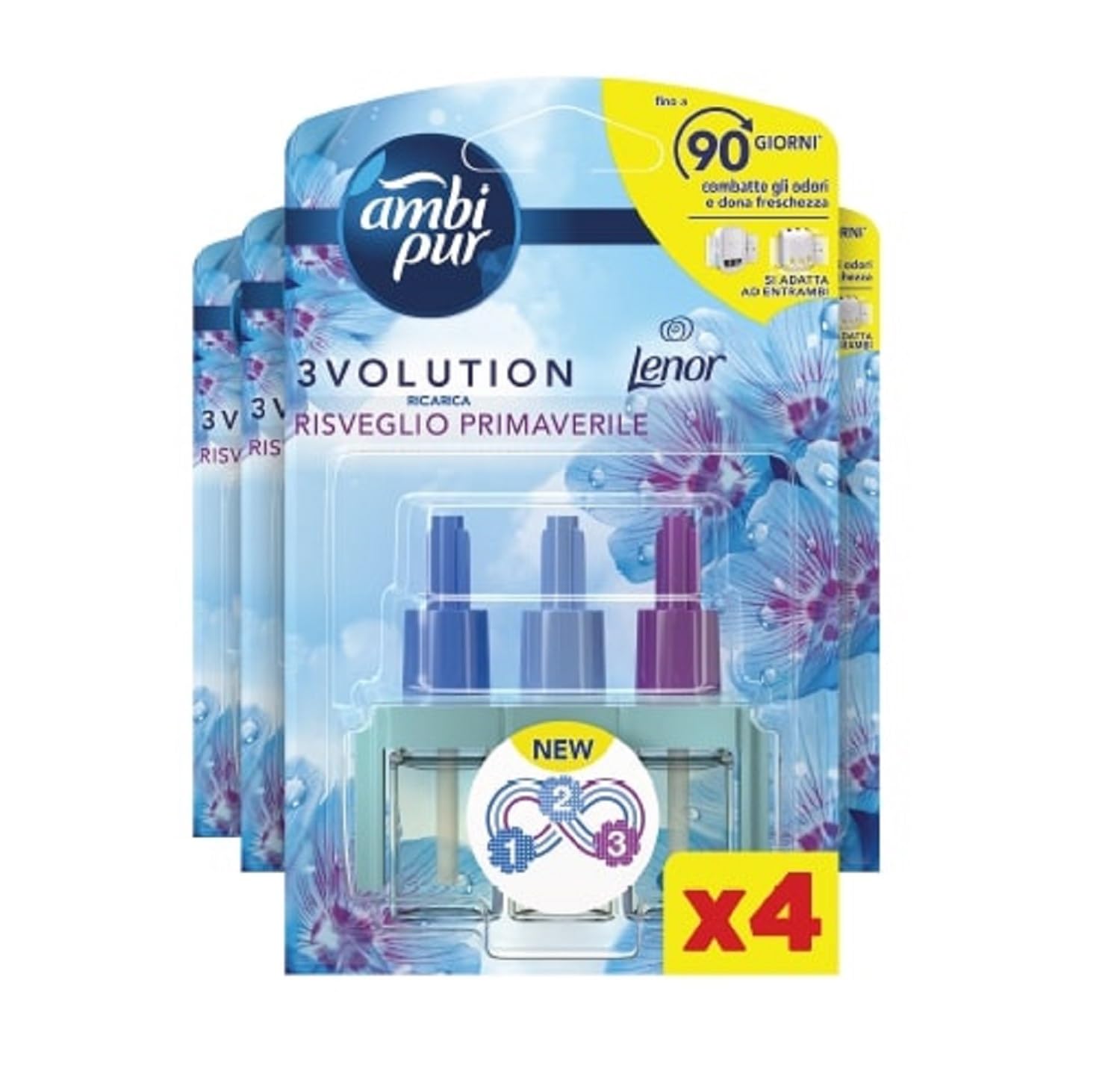 Ambi Pur 3Volution Profumatore per Ambienti, 4 Ricariche per Diffurore ...