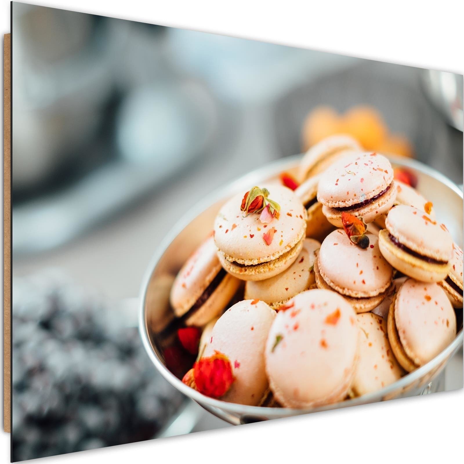 Tableau macarons bois różane - 60 x 40 cm | Leroy Merlin