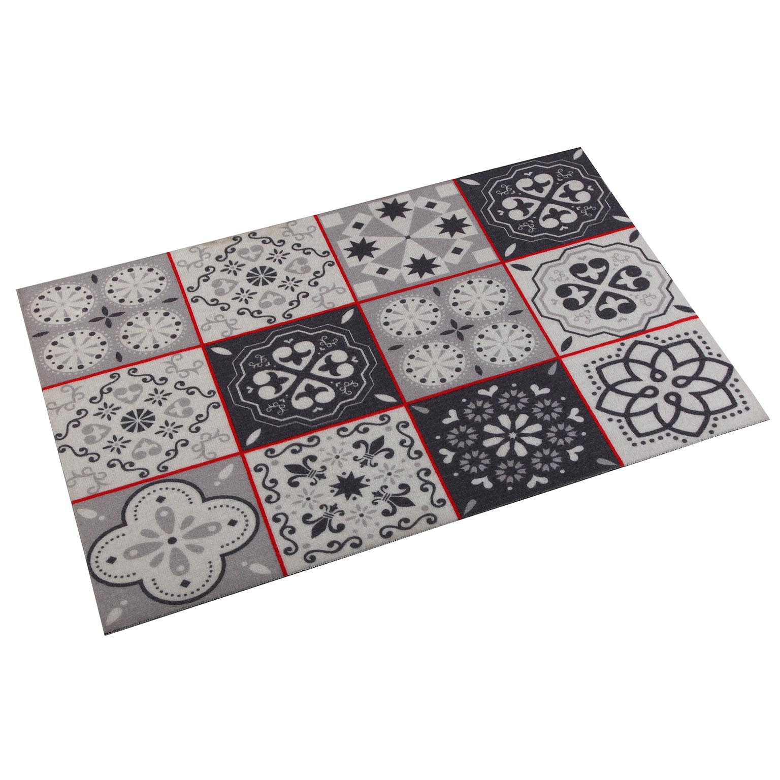 Versa Alfombra Mosaic de Estilo Vintage, Medidas (Al x L x An) 2 x 50 x 80 cm, Color Multicolor ...