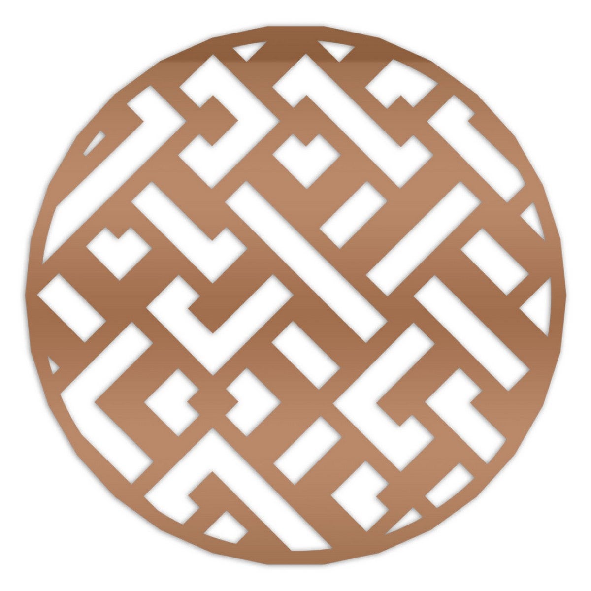 Decoración de Metal Círculo Geométrico 1, Metal, Cobre, EPIKASA | Leroy ...