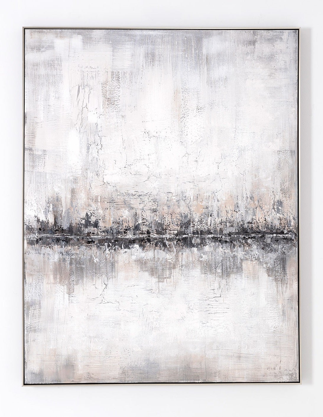 Tableau peinture à l'huile sur toile, peinte abstraite avec cadre en ...