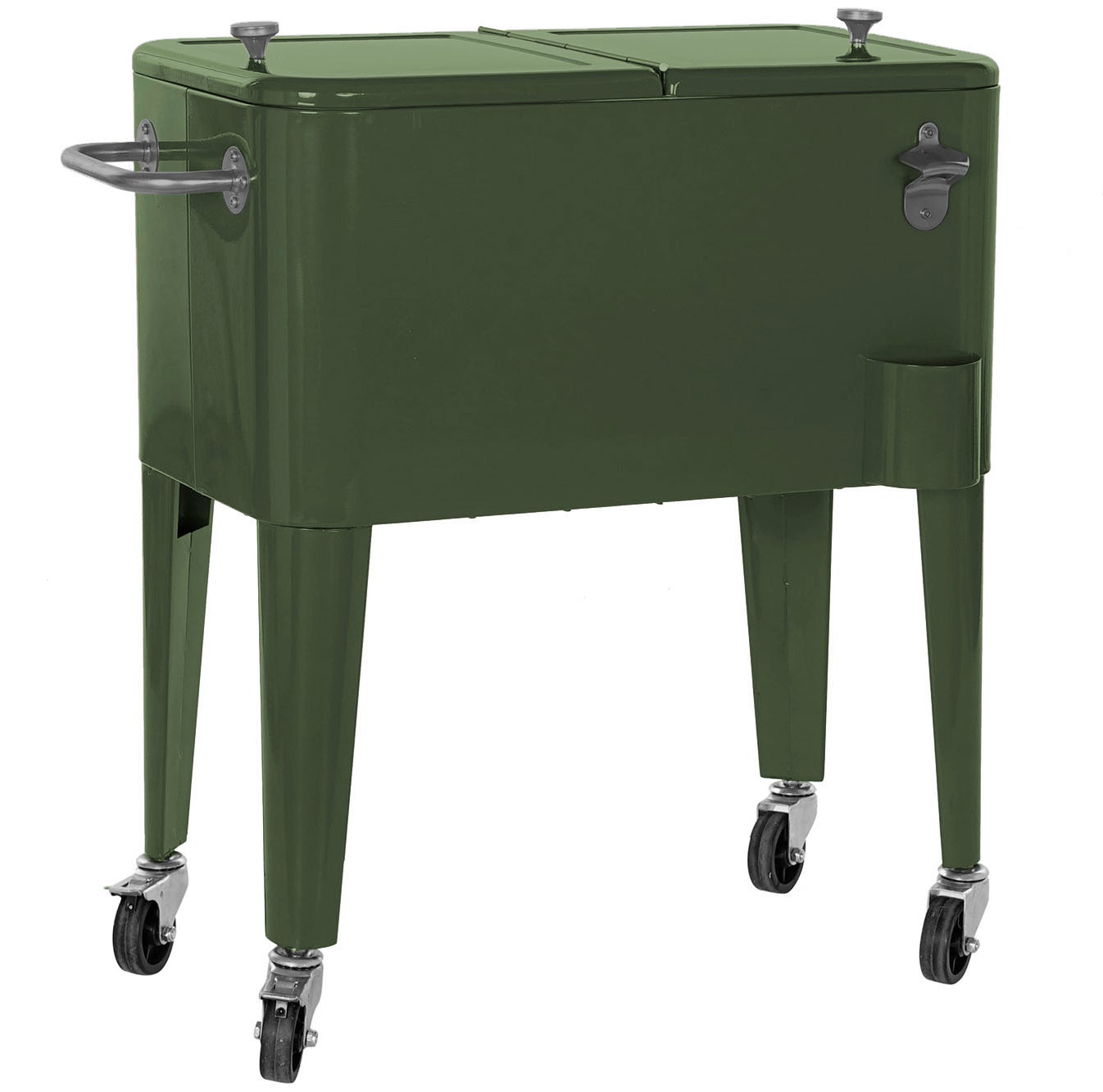 Nevera Acero Pp 74X43X80 56 Litros Verde Musgo | Leroy Merlin