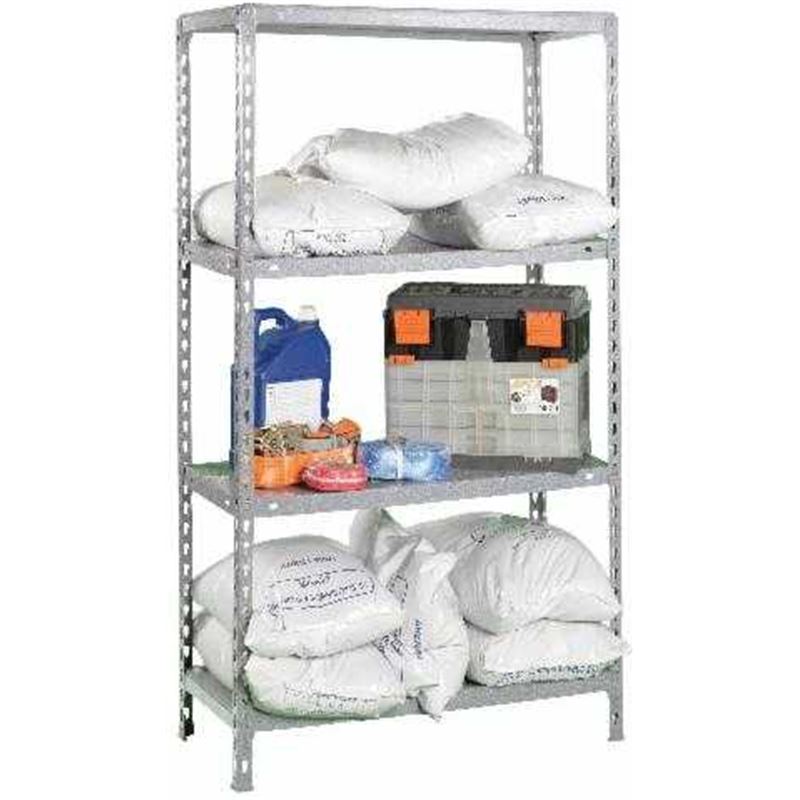 Étagère métallique Simon Rack sans vis galvanisée couleur 4 étagères 1500x800x300 mm Fabriquée ...