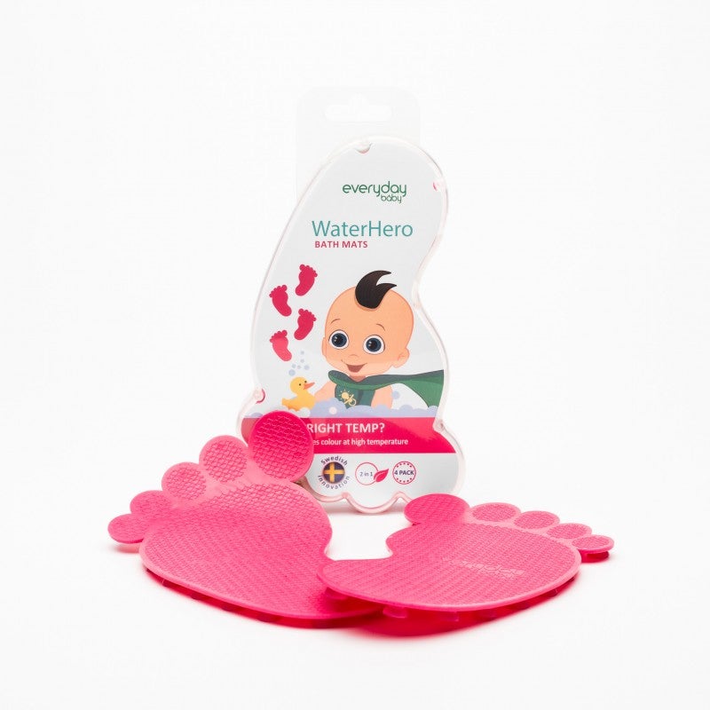 Tapis de bain antidérapant Water Hero-Rose-4-pack | Leroy Merlin