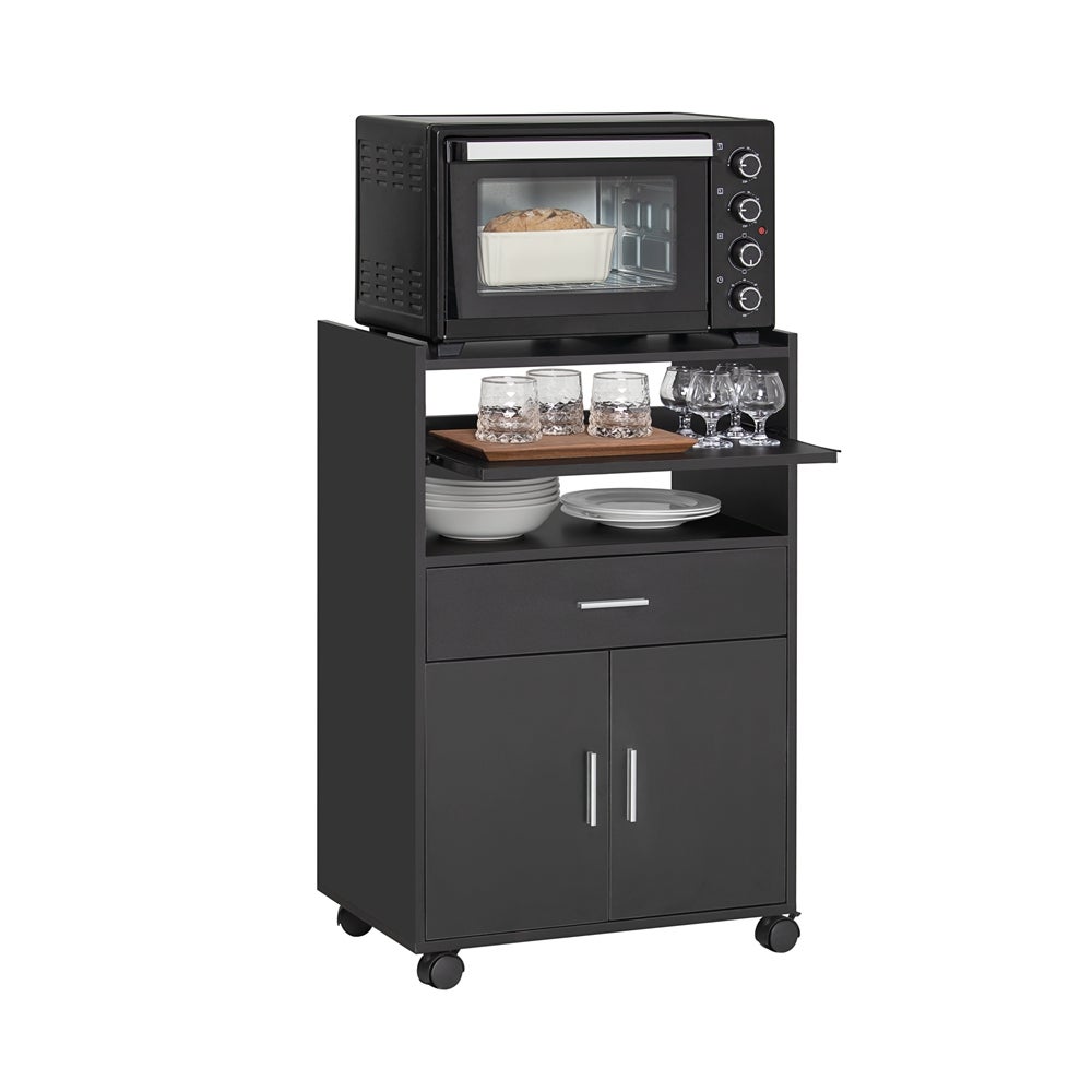 SoBuy Buffet Armoire Micro-Onde à roulettes Desserte Meuble de ...