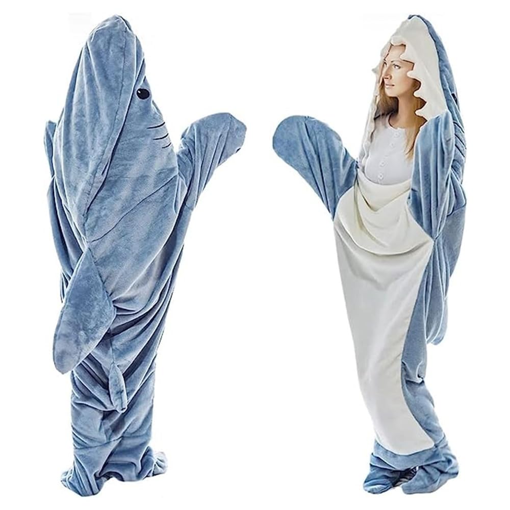 Sweat à capuche Shark Blanket, Wearable Shark Snuggie, Sweat à capuche ...