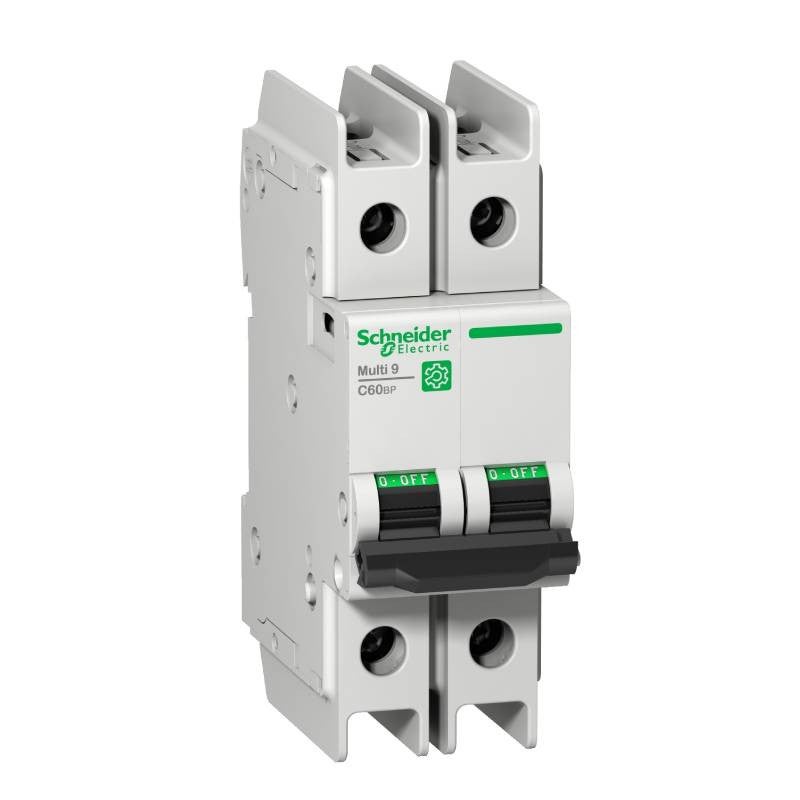 Disjoncteur miniature 1A Multi9 C60BP Schneider Electric - 2 pôles ...