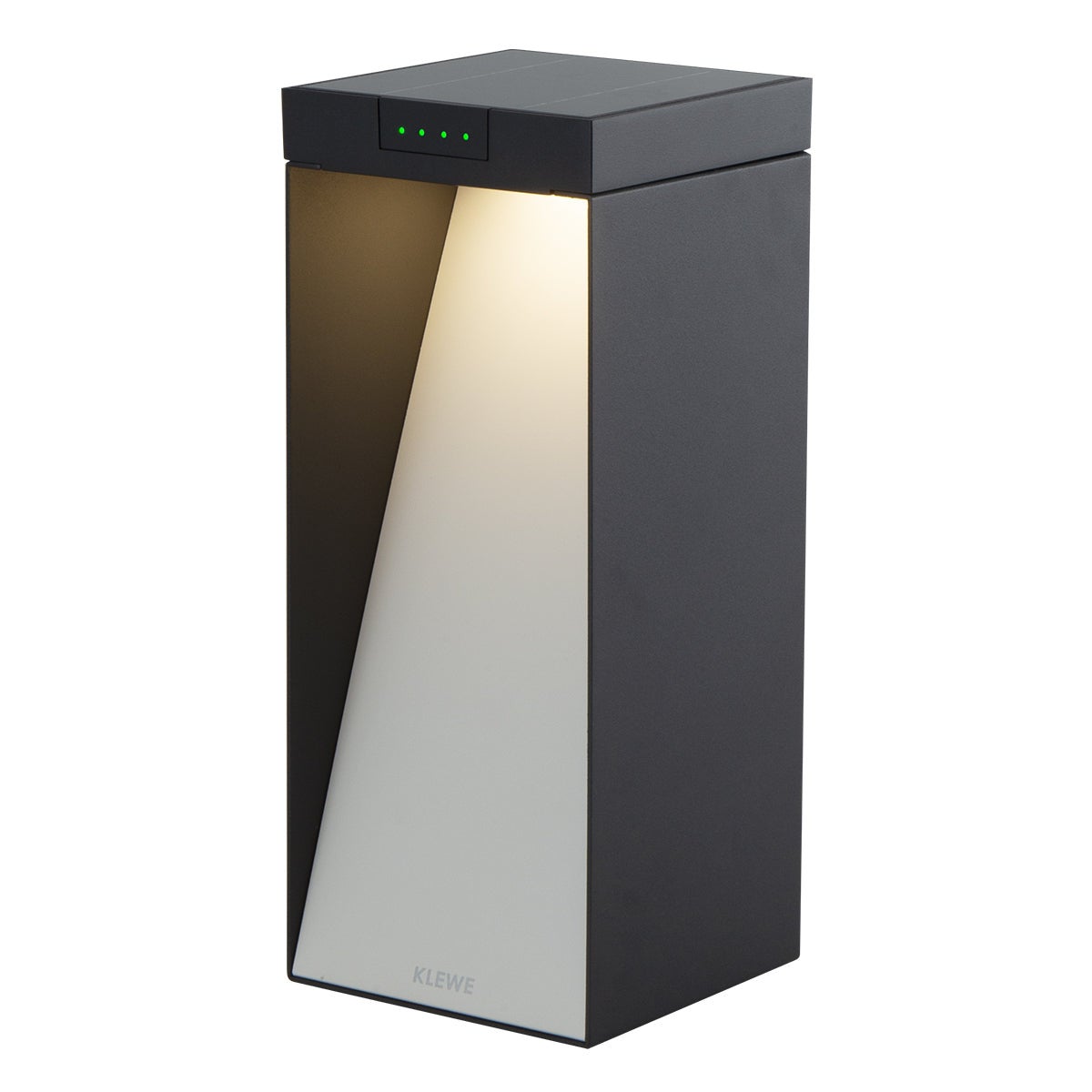 Borne solaire MILIO SIDE Noir Aluminium H35cm | Leroy Merlin