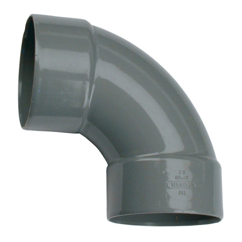 Coude PVC double Femelle 87°30 D100 WAVIN 3026052 | Leroy Merlin
