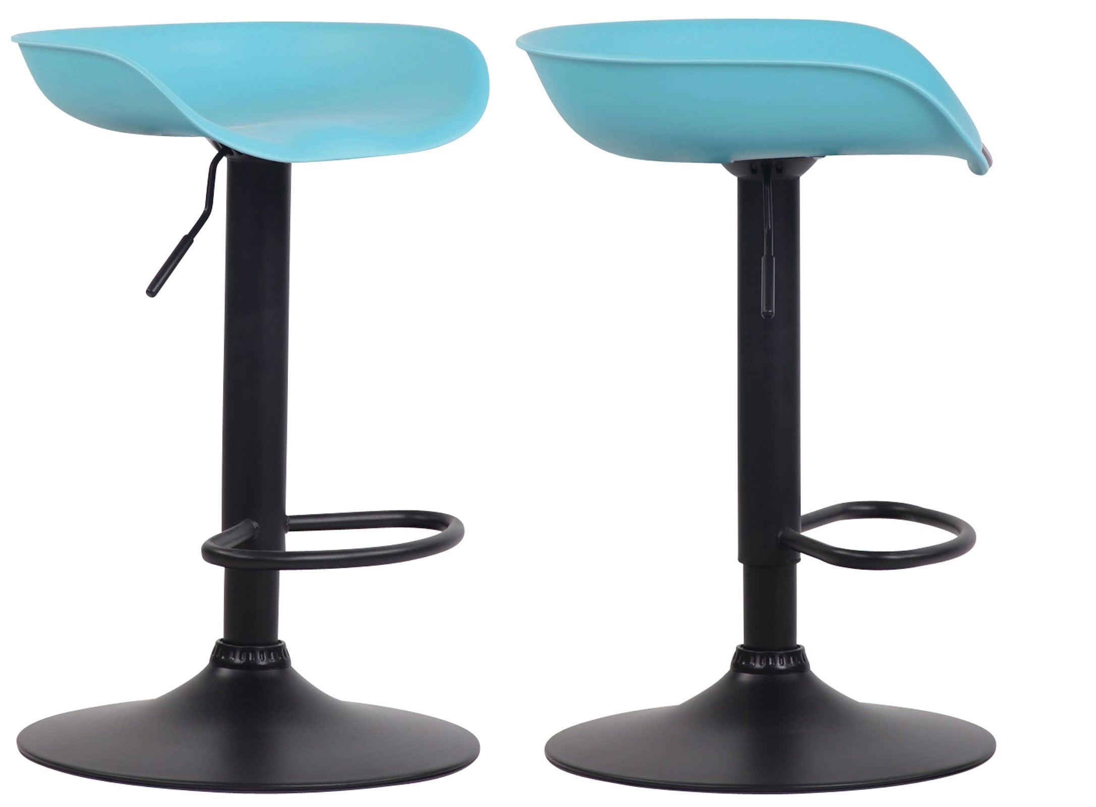 Juego de 2 taburetes de bar con asiento regulables en altura y ...