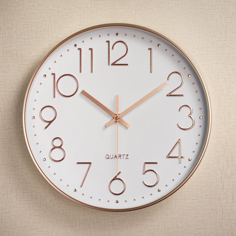Horloge murale ronde, 30 cm, Petite pendule à accrocher au mur, design ...
