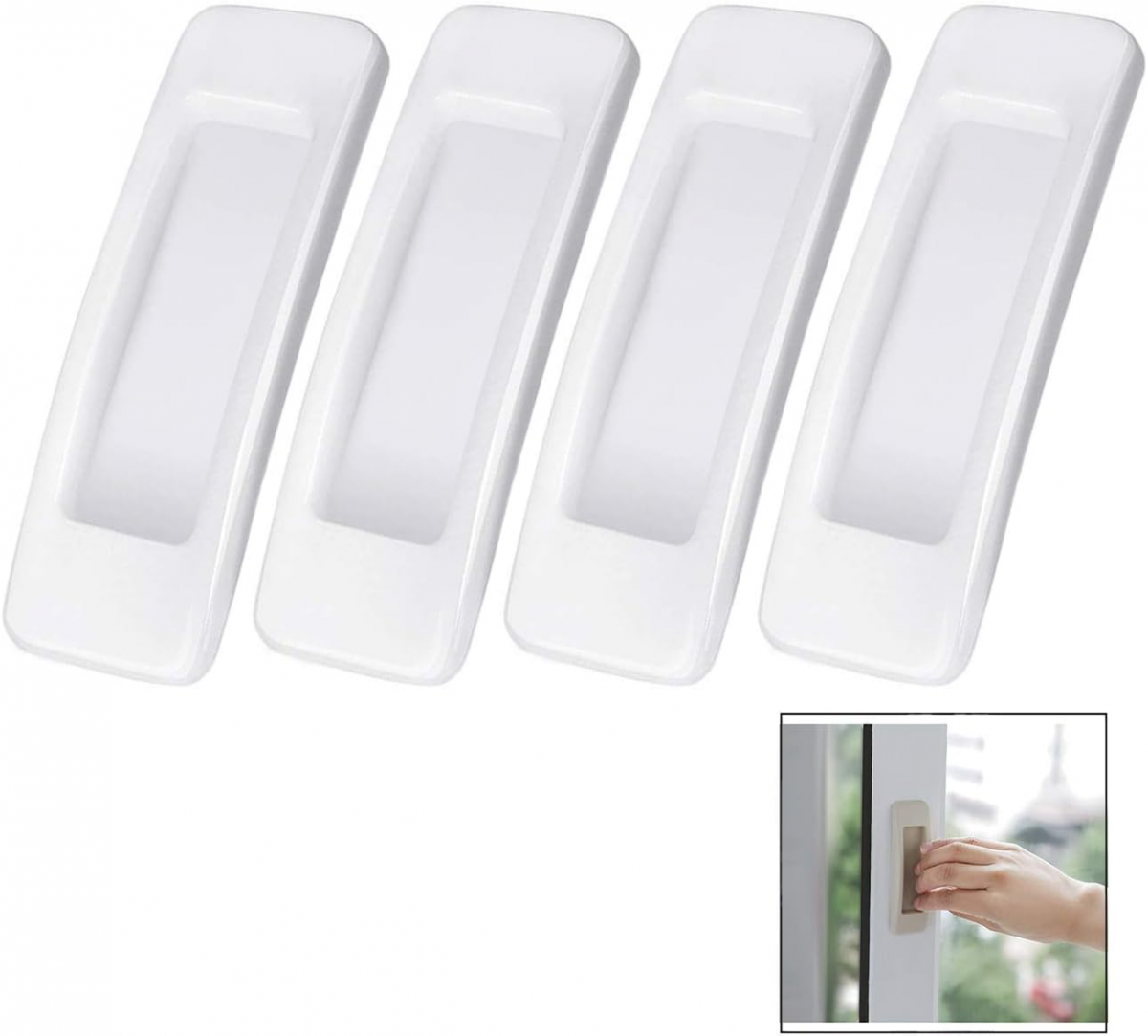 Self-Adhesive Sliding Door Handles, Adhesive Balcony Door Handle ...