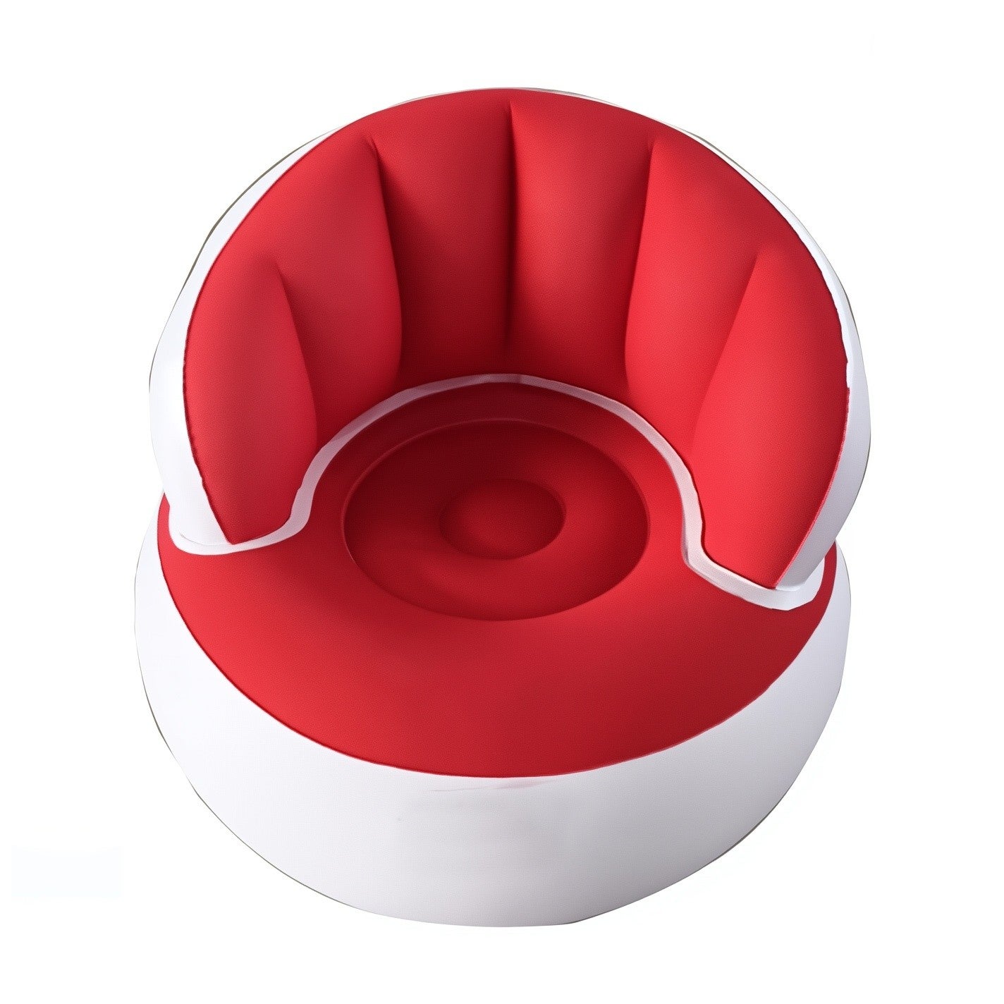 Canapé inflable rojo con bomba, sillón plegable para jardín o interior ...