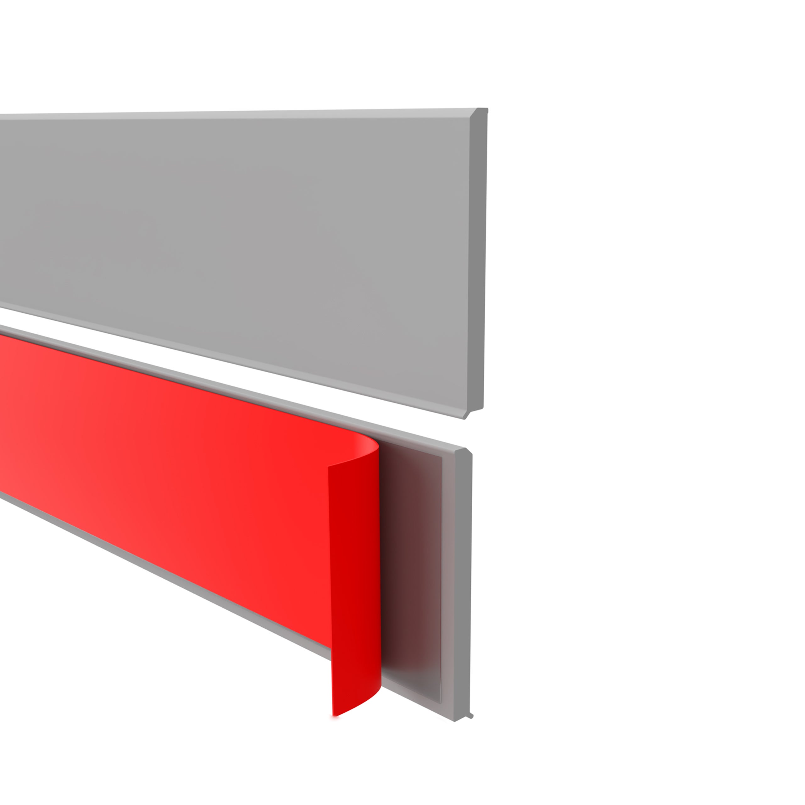 QUEST Rodapié de PVC autoadhesivo, liso, 100mm, 10m, gris | Leroy Merlin