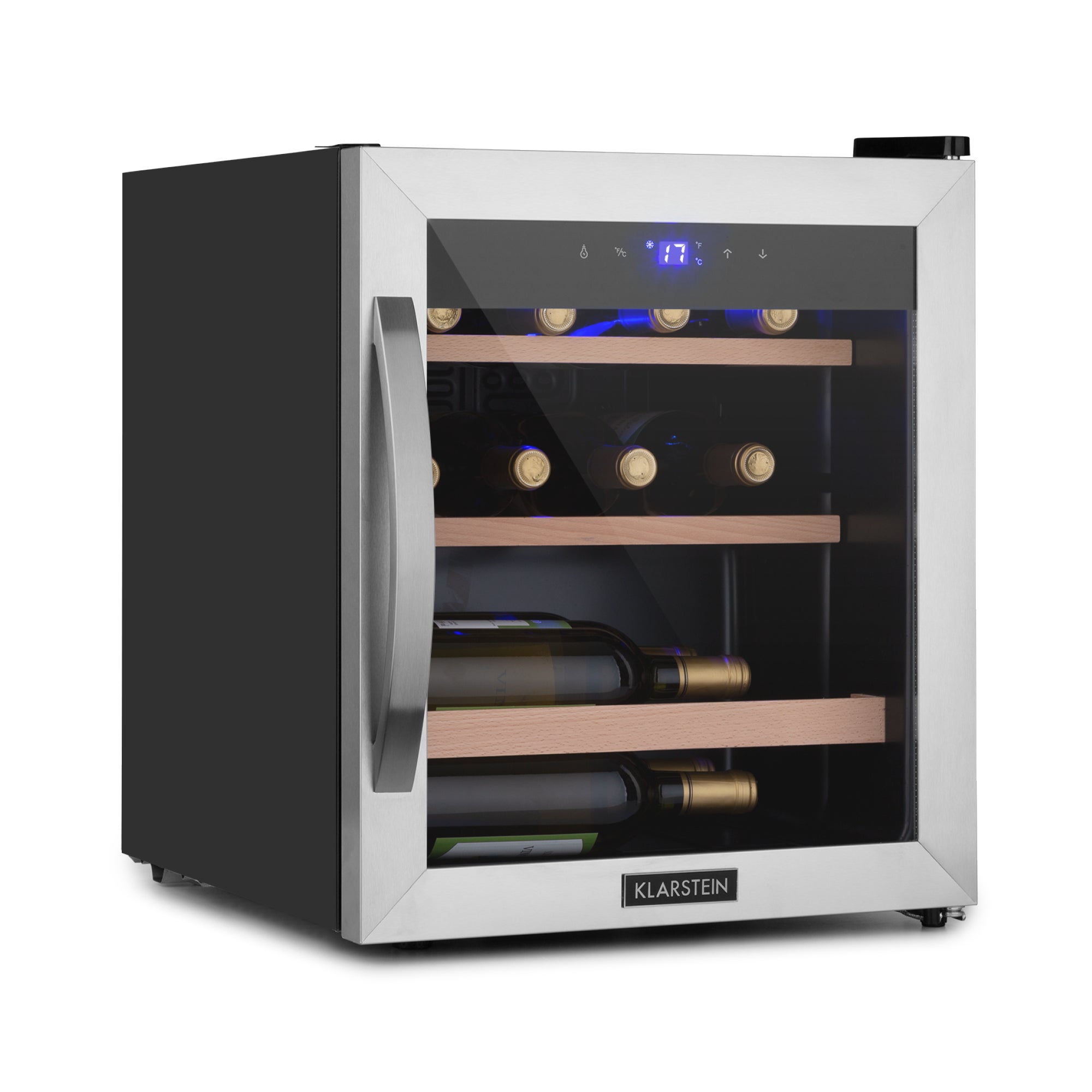Klarstein Vinamour Vinoteca 12 Botellas 43cm Plata | Leroy Merlin