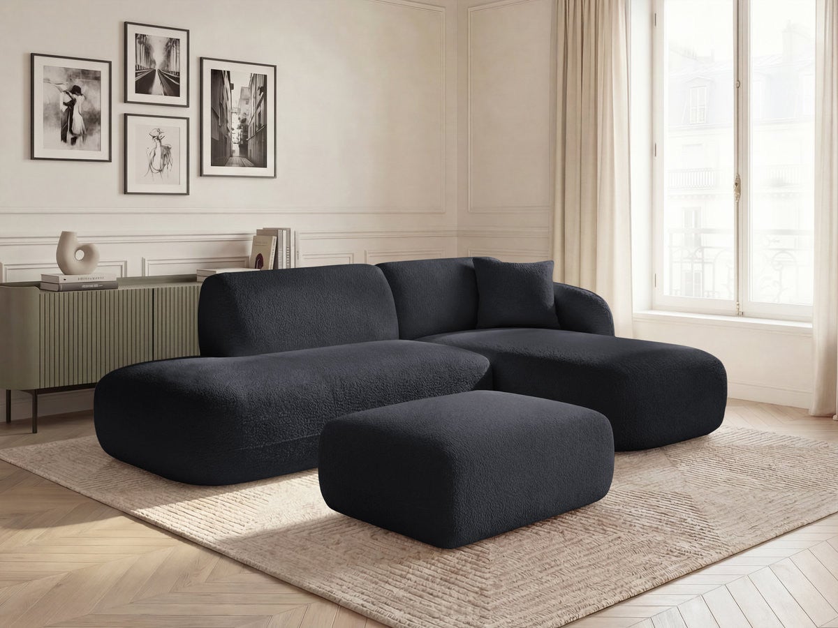 BOBOCHIC Canapé d'angle fixe modulable ANDA avec 1 méridienne, 1 ...