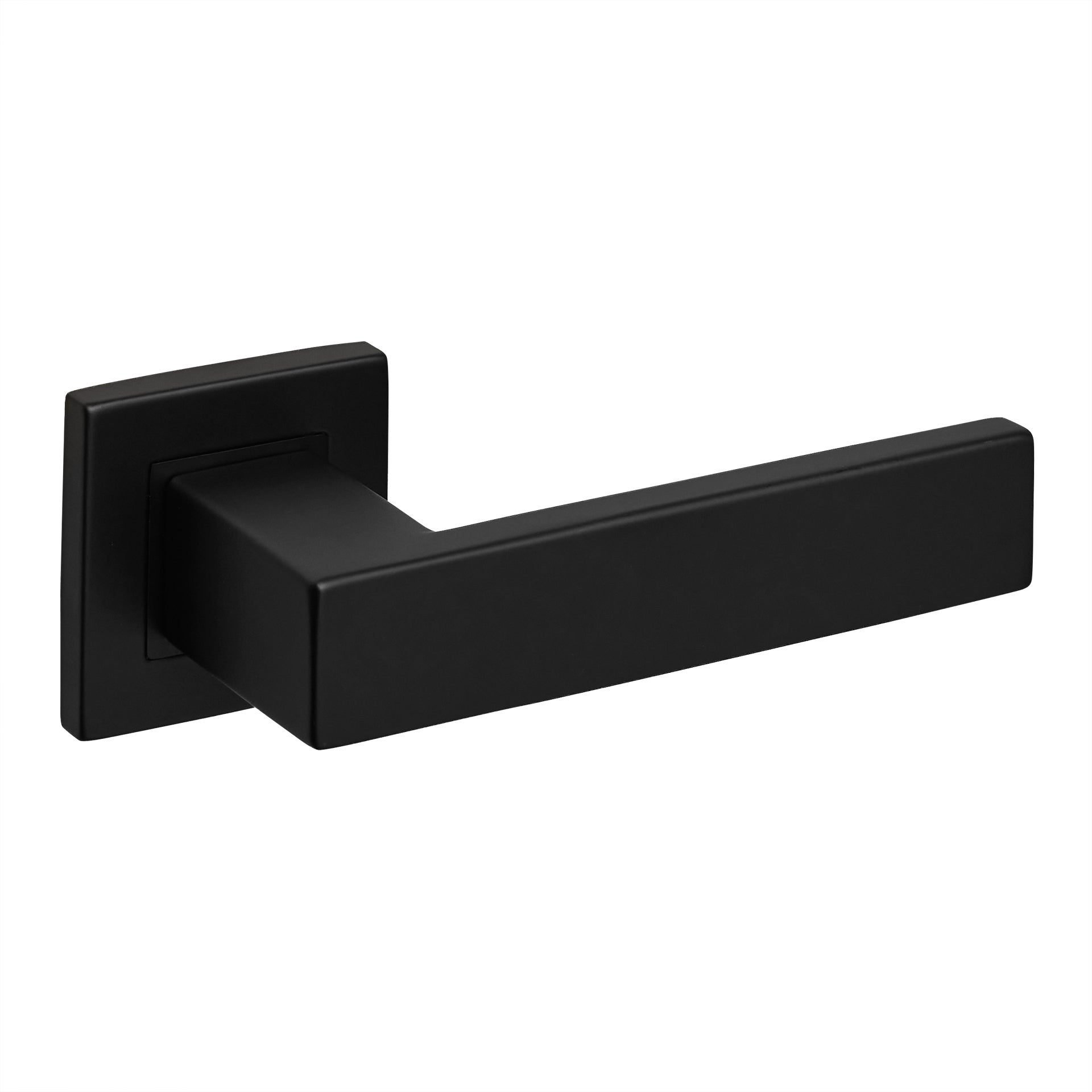 Wovar Lavuzo poignée de porte Imperio Noir avec rosace carrée - Par set ...